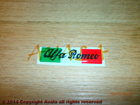 Stiker 66x17mm "Alfa Romeo" *10902529*