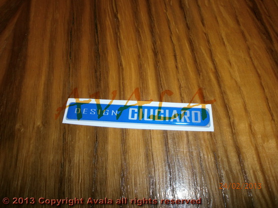 Stiker 83x12mm "Design Giugiaro" *10902570*