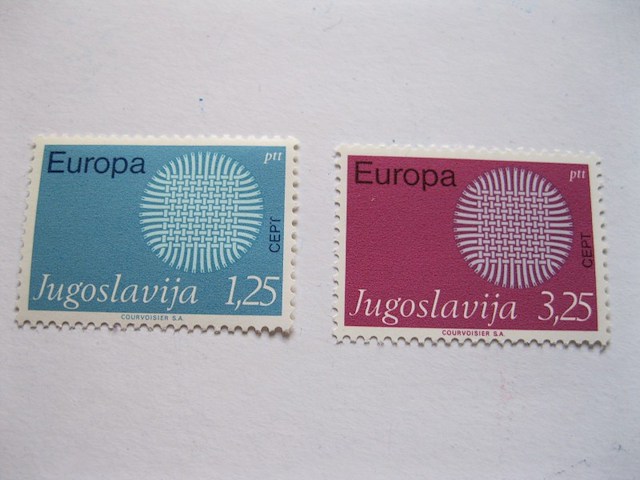 SFRJ 1970. Evropa CEPT, Š-1768-1769, Mi1379-80