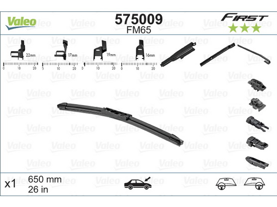 Metlica brisača 650mm FIRST MULTICONNECTION *10903876*