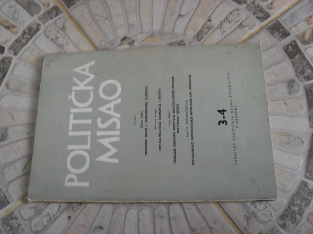 POLITIČKA MISAO - 3,4 - 1970
