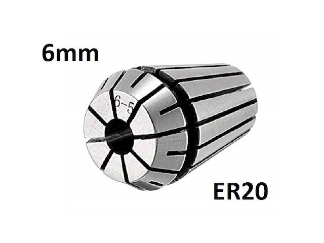 Stezna caura ER20 - 6mm - Elasticna caura