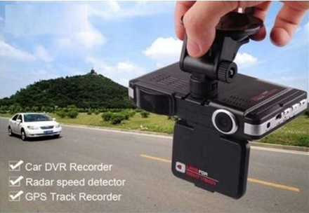 3u1 Auto kamera DVR+ GPS+ radar detektor