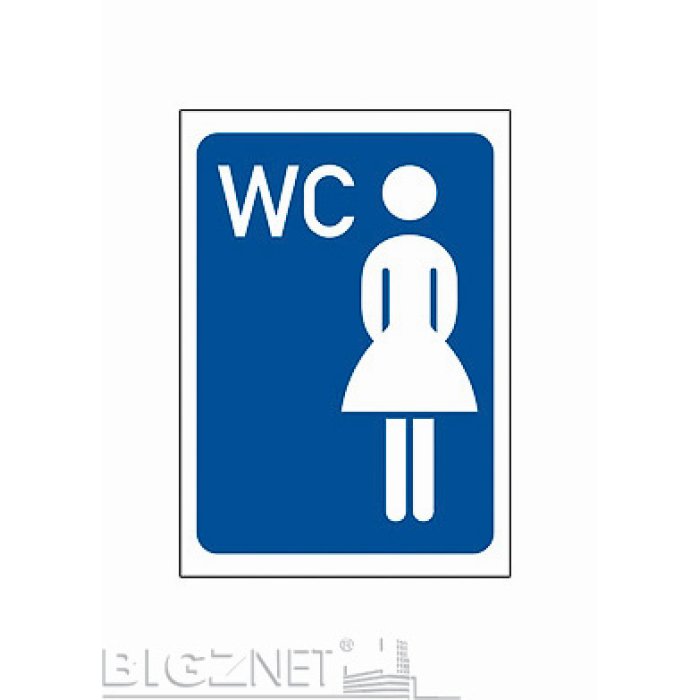 Nalepnica A7 WC ženski