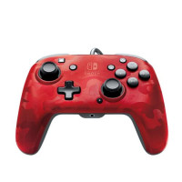 PDP Nintendo Switch Faceoff Deluxe + Audio Camo Red