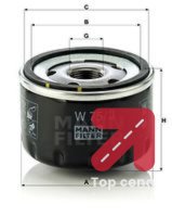 Filter za ulje MANN-FILTER W 75/3 - RENAULT MEGANE 2 1.5 dci