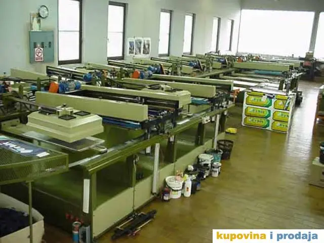 10-tobojna sito mašina za štampanje tekstila
