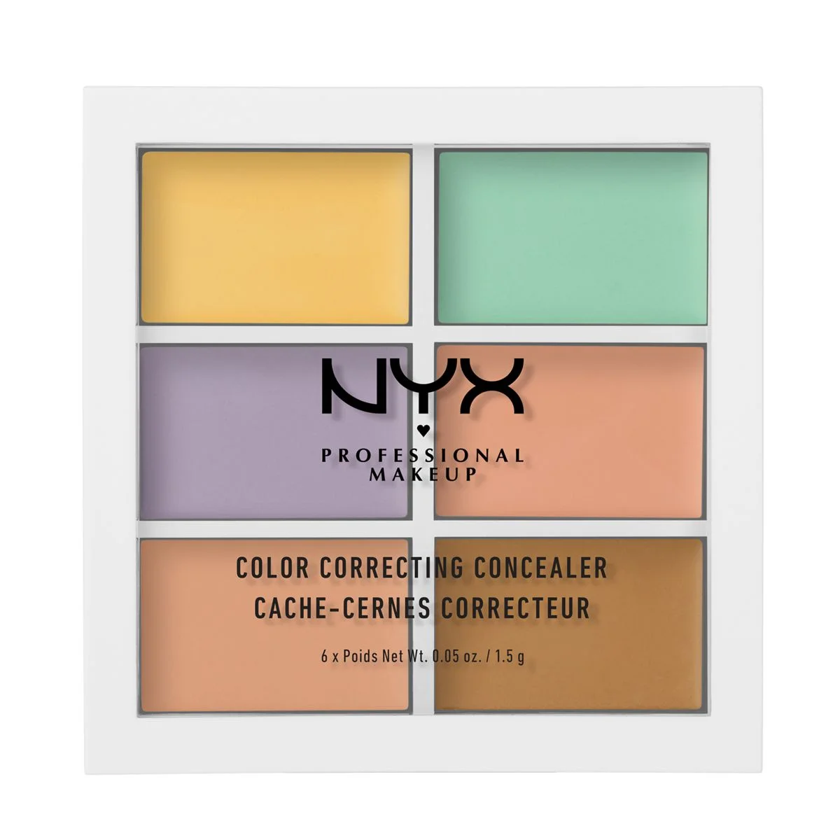 Paleta korektora NYX Professional Makeup Color Correcting 3CP04 6×1,5g