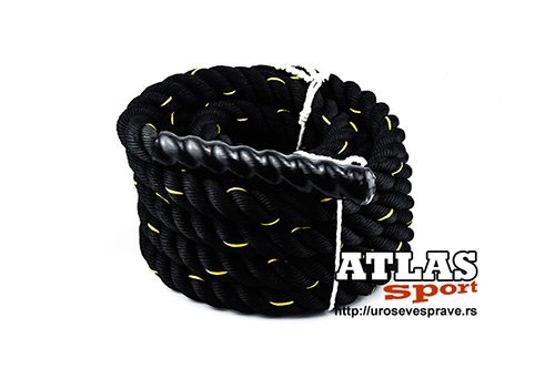 Trening kanap – battle rope 12m