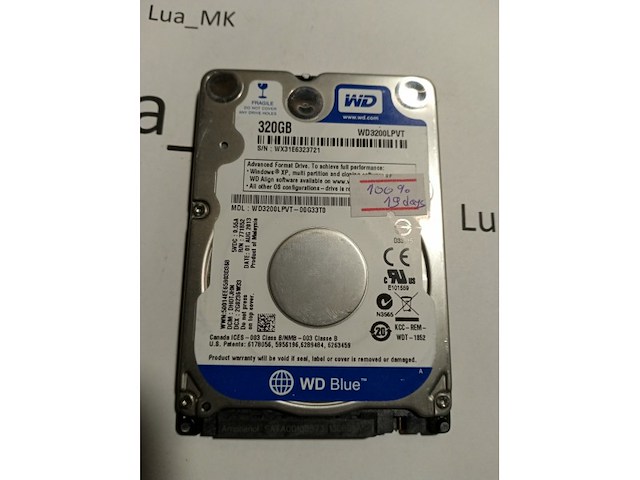 HP g7 2051sg Hard disk 320gb 100%