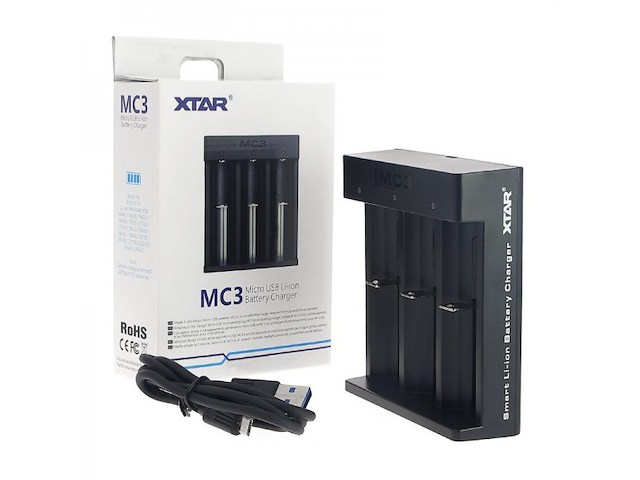 Punjač Baterija XTAR MC 3 Li-Ion 3.7V 4.2V CR123 18650