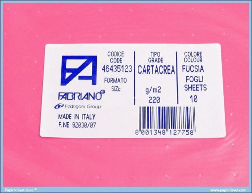 Karton B1 220gr FUCSIA – FUKSIJA 1/10