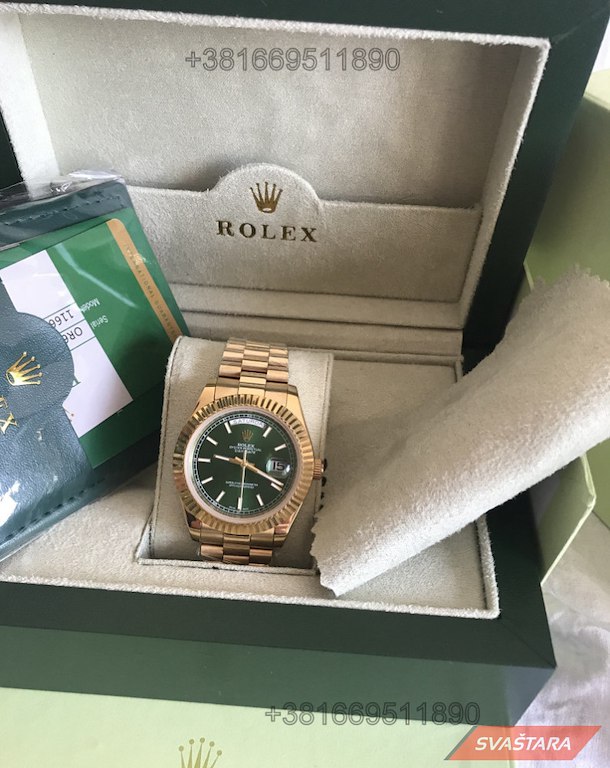 Rolex Day- Date Yellow Gold Green