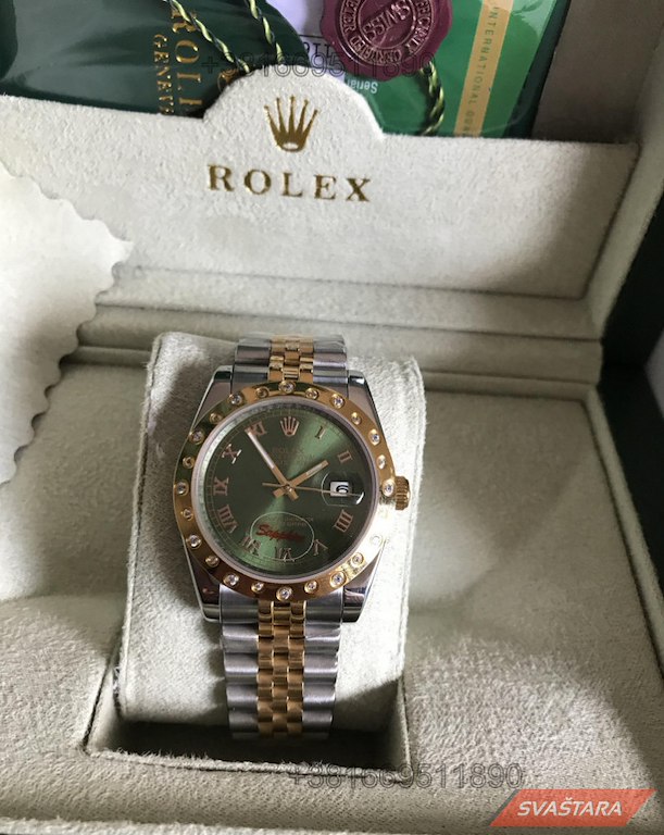 Rolex Datejust Lady Green Bicolor