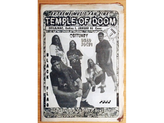 fanzin TEMPLE OF THE DOOM (1995) na srpskom, metal