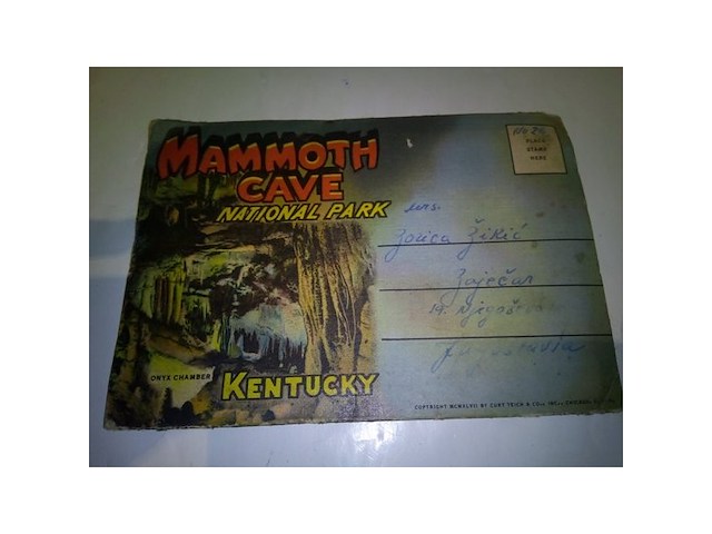 Mammoth cave national park razglednice ne koriscene