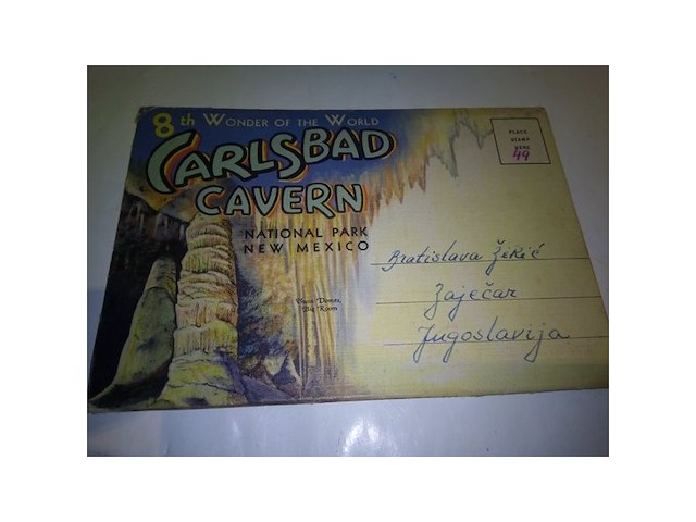 Carlsbad cavern razglednice ne koriscene