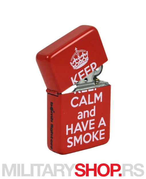Crveni upaljač Keep Calm Have a Smoke