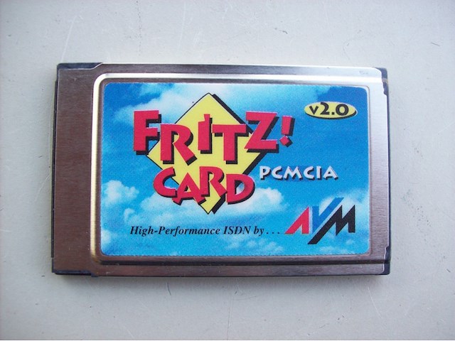 FRITZ  ISDN pcmcia kartica za laptop + kabal