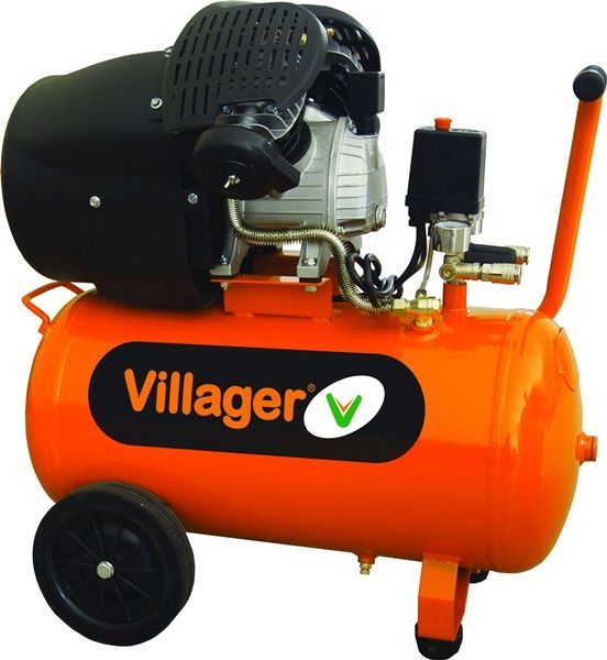 Kompresor za vazduh (uljni) - 50l/8bar/2,2kW - VAT VE 50 L - Villager/dvoklipni