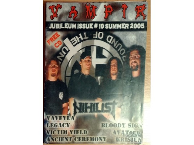 fanzin VAMPIR br. 10 (2005) makedon. metal zin na eng