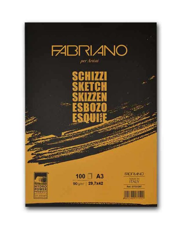Fabriano Schizzi Papir za Skiciranje A3