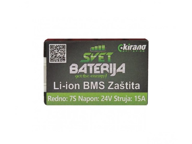 BMS 7S 15A Zaštita Balans 24V Li-ion eBike Trotinet