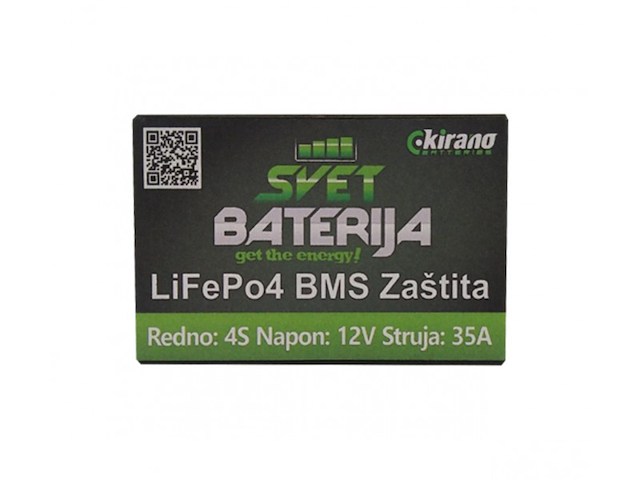 BMS 4S 35A Zaštita Balans 12V LiFePo4 Paket Baterija
