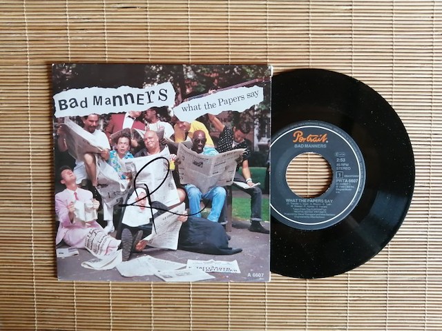 Bad Manners ‎– What The Papers Say