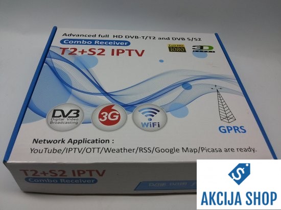 Digitalni HD satelitski DVB-T2 DVB-S2 combo TV prijemnik-tv