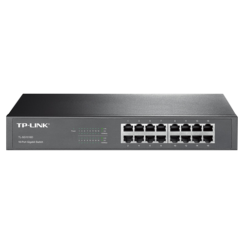 TP-LINK 16-Port Gigabit Desktop/Rackmount Switch - TL-SG1016D