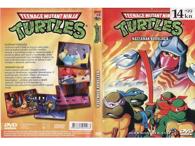Nindža kornjače TMNT (stare) DVD kolek.(novo nekoriš)