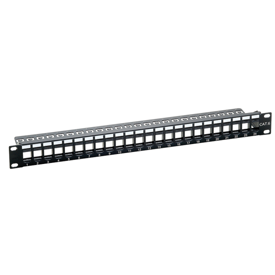 Logilink 19'' Patch Panel 1U, prazan, sa nosačima kabla NK4043