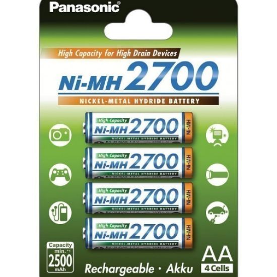 Panasonic AA punjive baterije 2700mAh
Panasonic AA punjive baterije 2700mAh