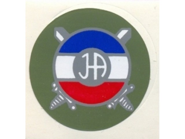 Nalepnice Za Šlem `JA` Jugoslovenska Armija