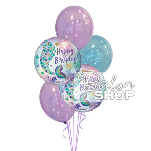 Sirena buket balona za rođendan