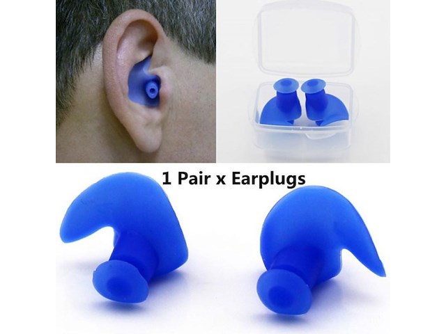 Silikonski čepići za uši (par)