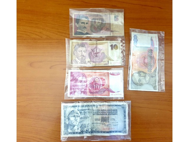 Jugoslavija novčanice