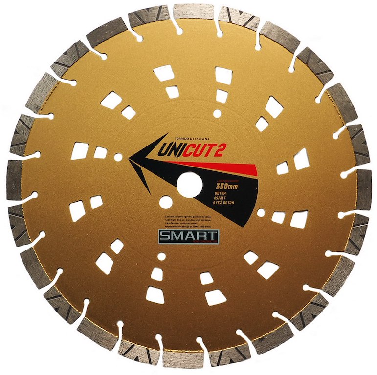 Zenesis dijamantski disk za armirani beton/asfalt UNICUT 2 - 350mm x 25.4mm