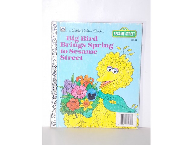 Little Green Book Sesame street Big Bird brings spring