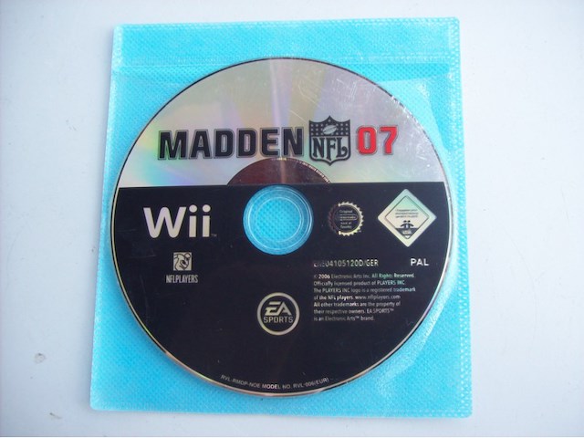 Wii MADDEN NFL 07 igra za Wii Konzolu - ORIGINAL