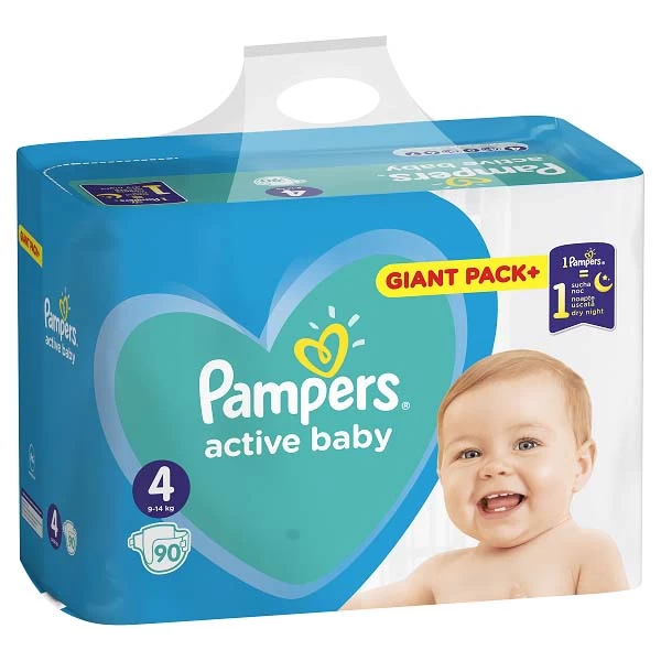 Pampers pelene Active baby GPP 4 maxi, 90/1