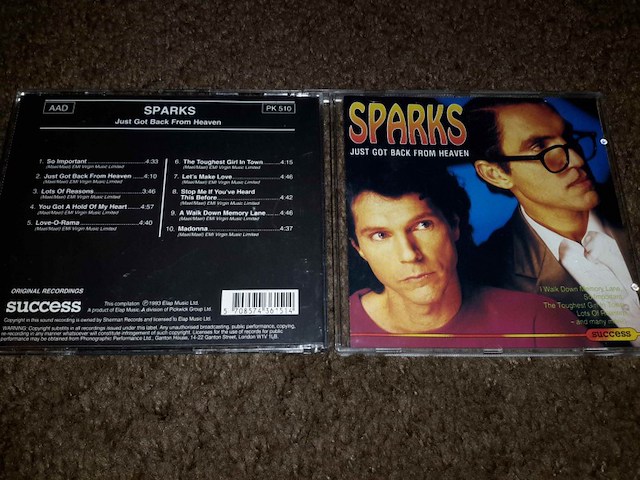 Sparks - Just got back from heaven , ORIGINAL