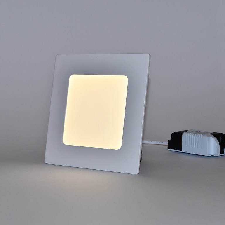 LED panel 6W ugradni četvrtasti – Dnevno bela