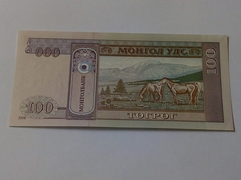 100 Togrog 2008.g - Mongolija - Konji - ODLIČNA -