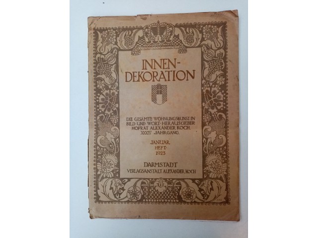 INNEN DEKORATION JANUAR 1923. (Q)