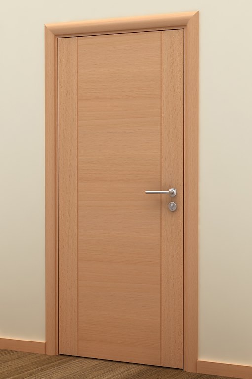 Sobna vrata od furnira bukve sa 2 vertikalne podele