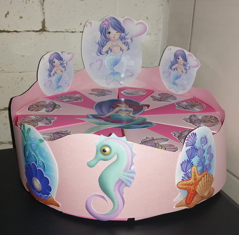 Kartonska torta Sirene