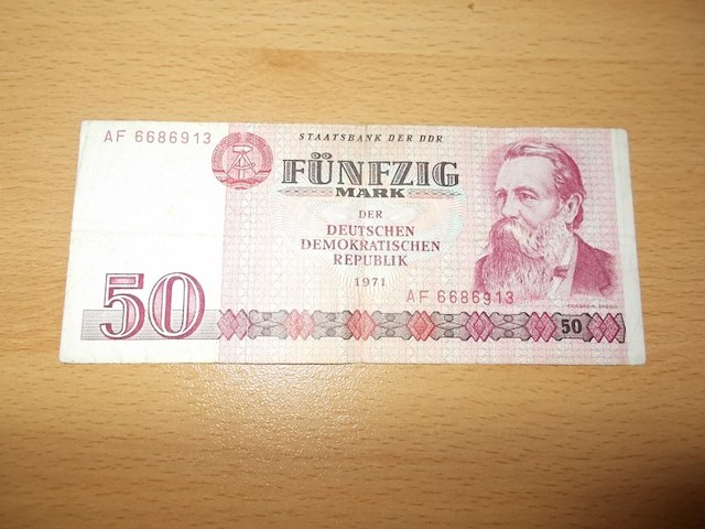 Stari papirni novac/50 maraka Nemačka/1971