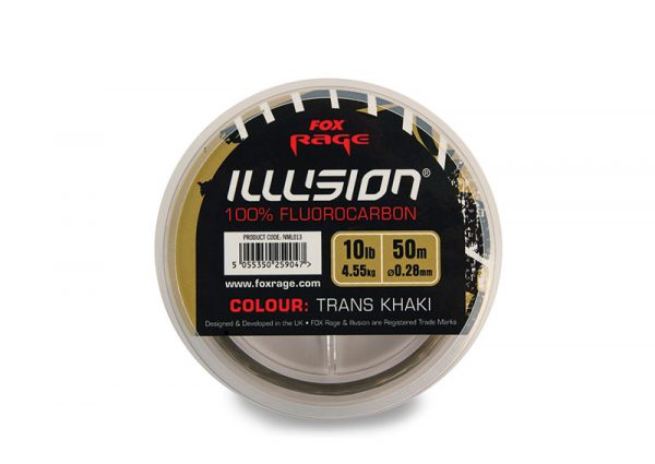 Illusion® Soft Flurocarbon – Trans Khaki 0.28mm 4.55kg / 10lbs x 50m